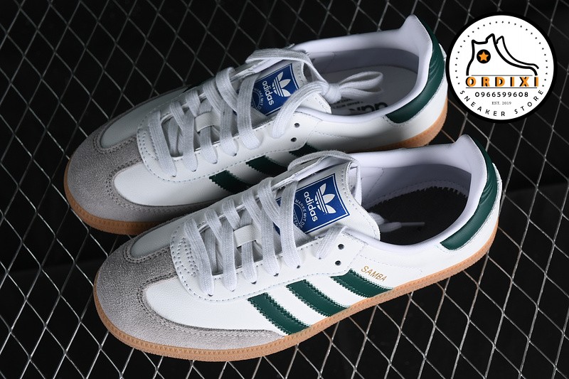 Adidas Samba OG 'White Collegiate Green Gum' IE3437 - Ordixi.com