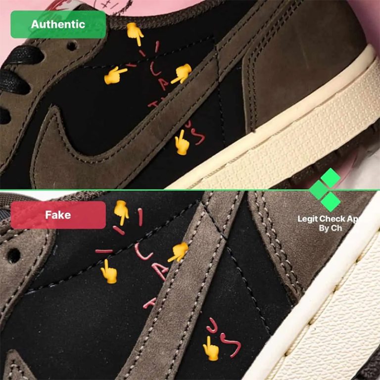 Air Jordan 1 Low Travis Scott Thật Giả (Real Vs Fake) Phân Biệt Thế Nào?