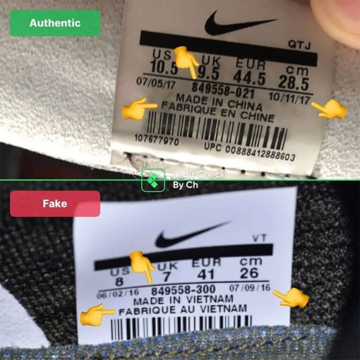 Cách Nhận Biết Giày Nike Air VaporMax Thật Giả (Real Vs Fake) Dễ Dàng